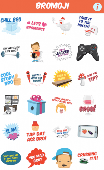Bromoji: An Emoji App for Bros and Bro-Haters, So... Everybody - BKMAG