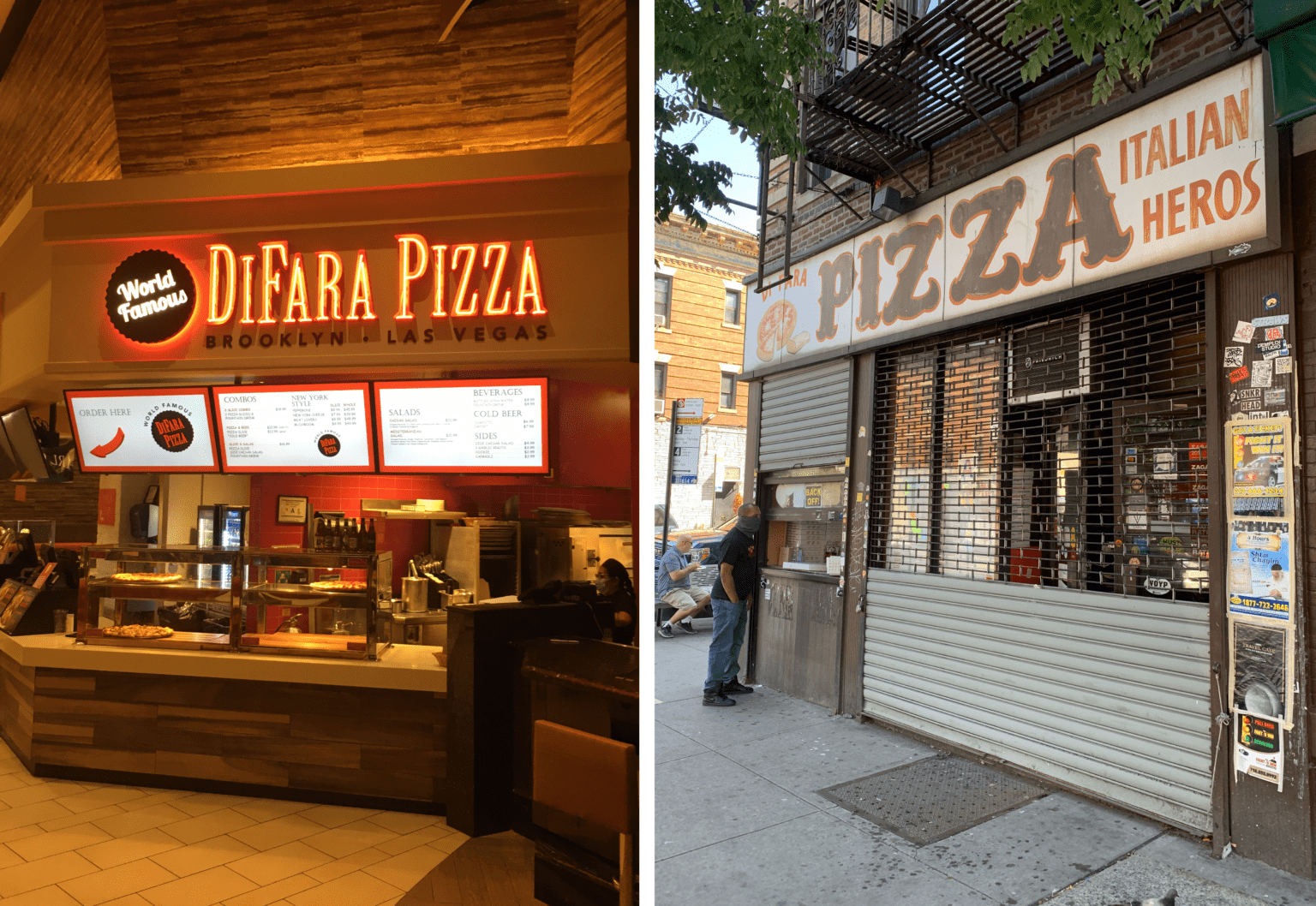 Inside a very socially distant lunch at Di Fara Pizza - BKMAG