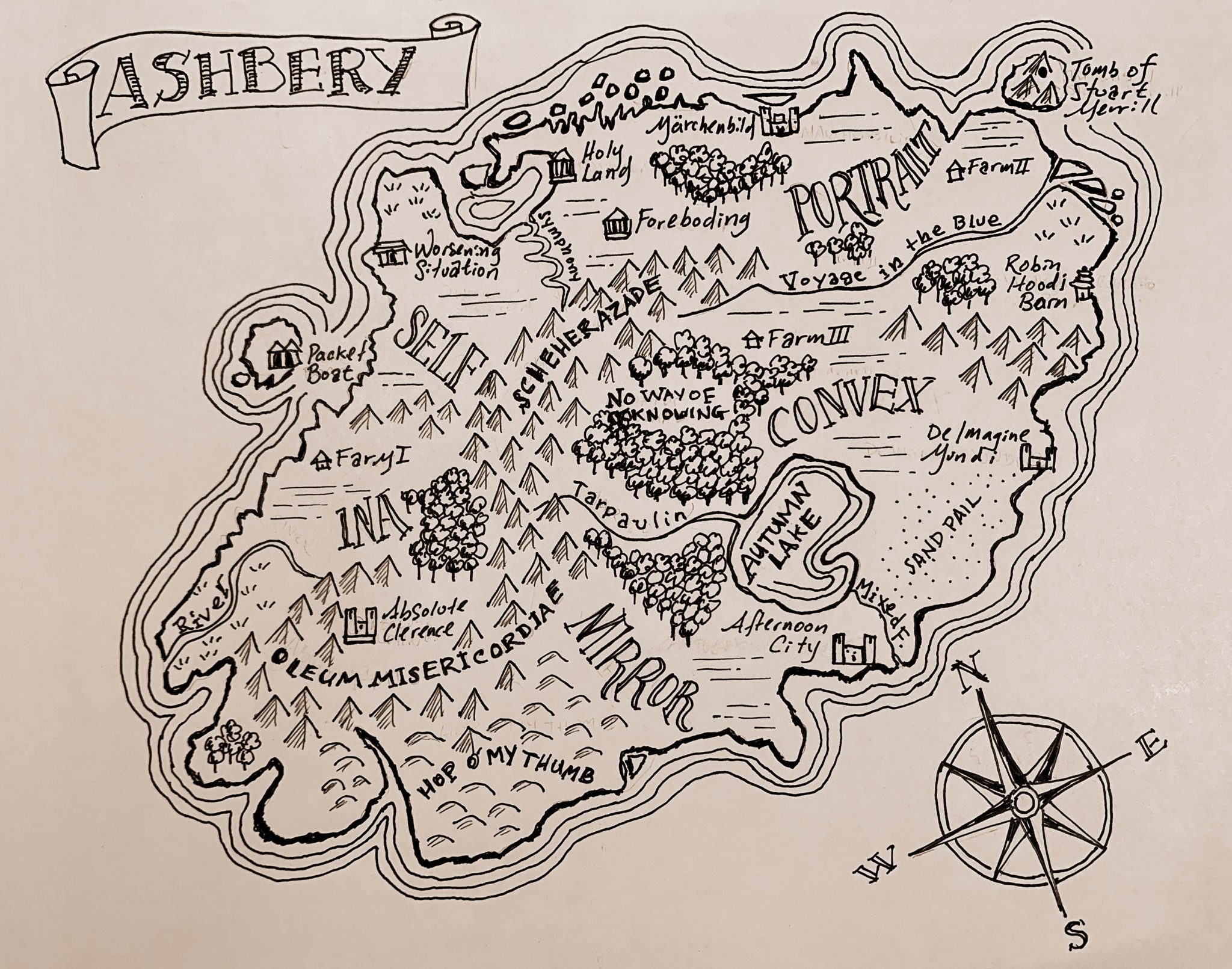 These fantastical maps explore the psychic blueprint of iconic artists ...