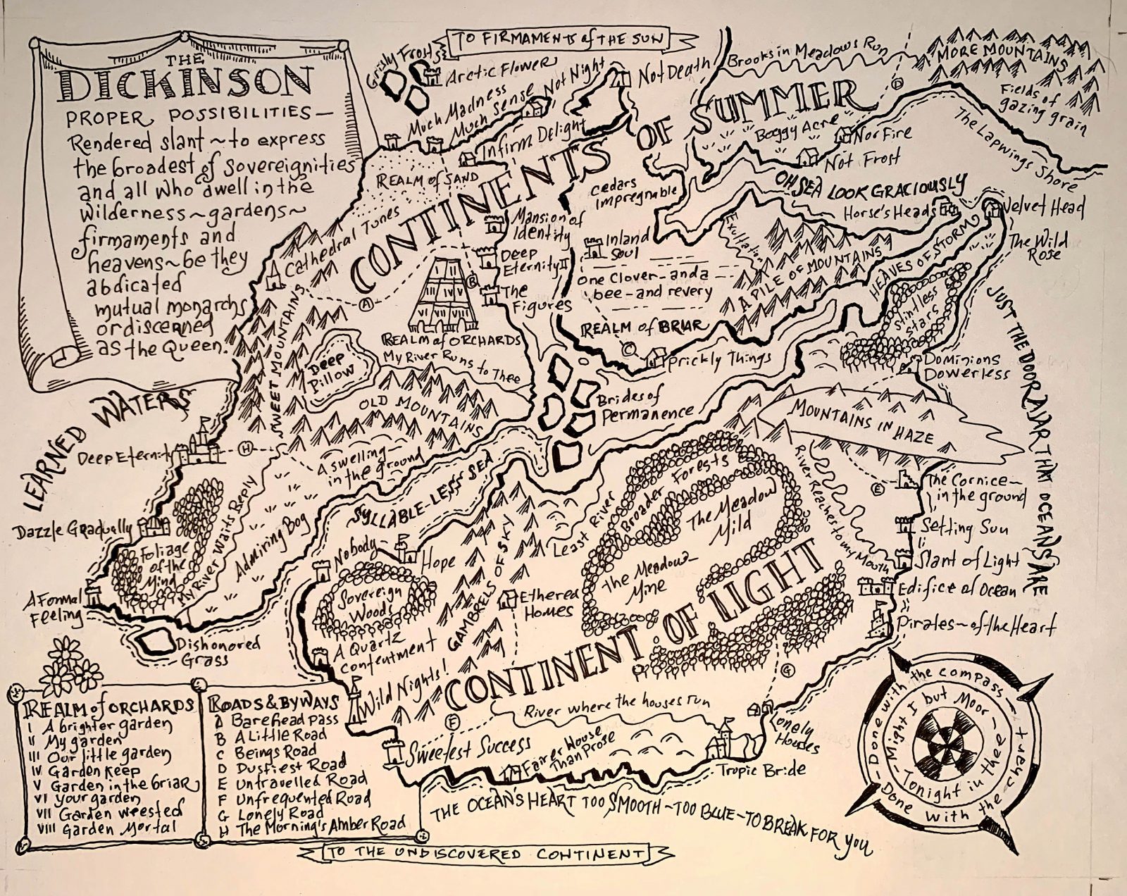 These fantastical maps explore the psychic blueprint of iconic artists ...