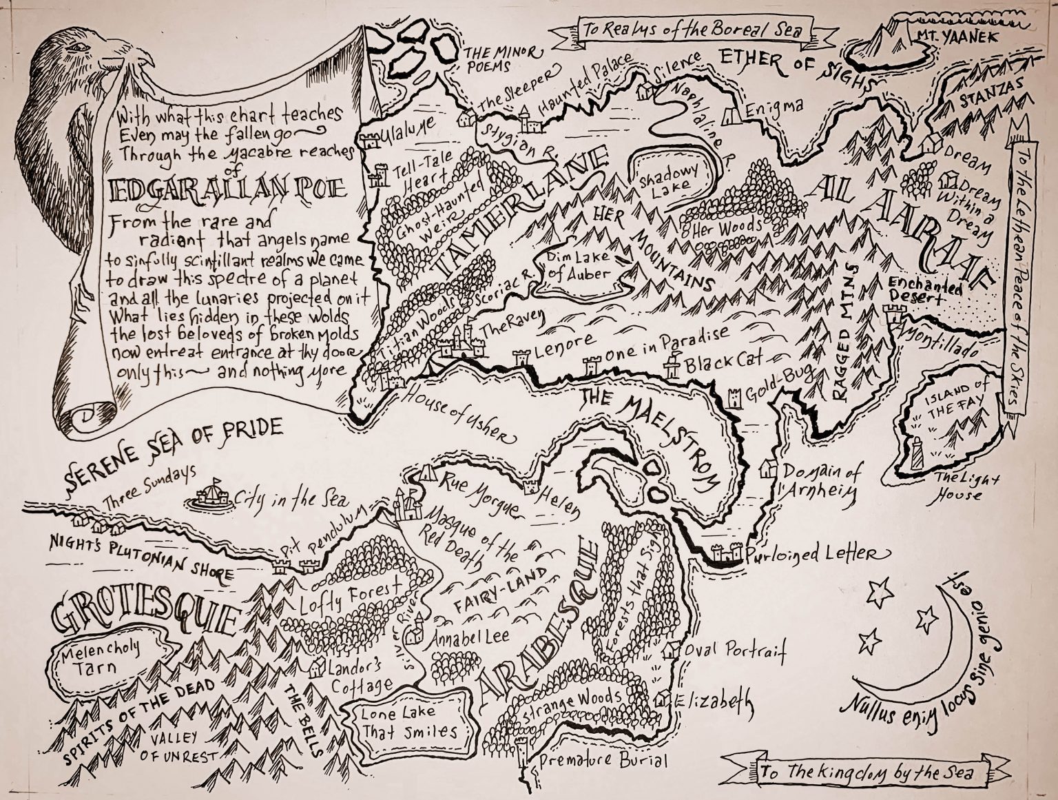 These fantastical maps explore the psychic blueprint of iconic artists ...