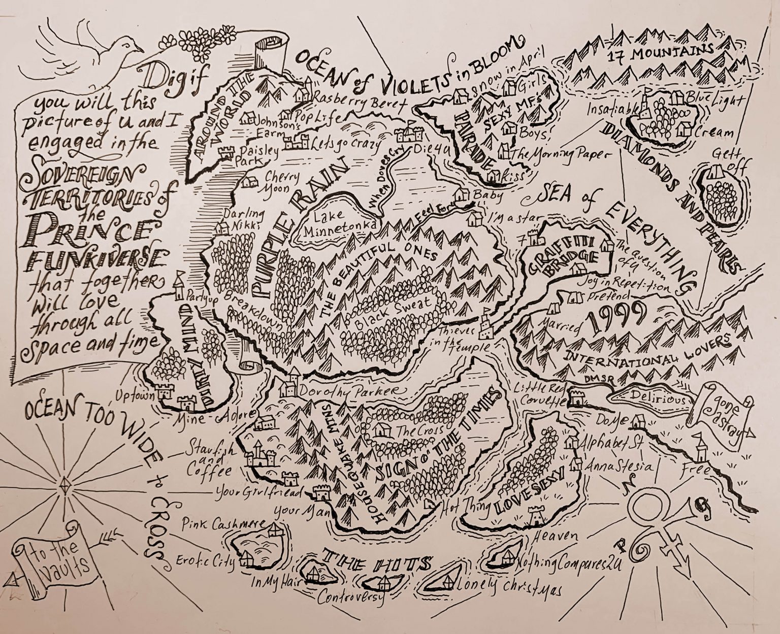 These fantastical maps explore the psychic blueprint of iconic artists ...