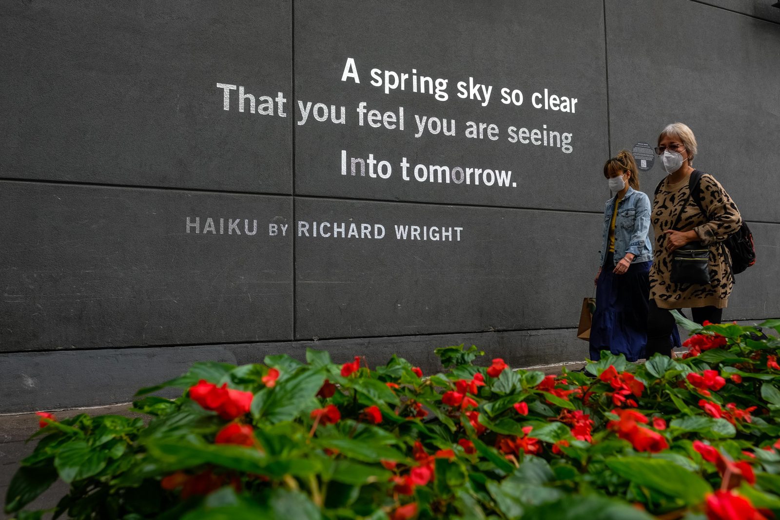 Richard Wright's haiku / gracing the walls of Brooklyn / shimmering ...