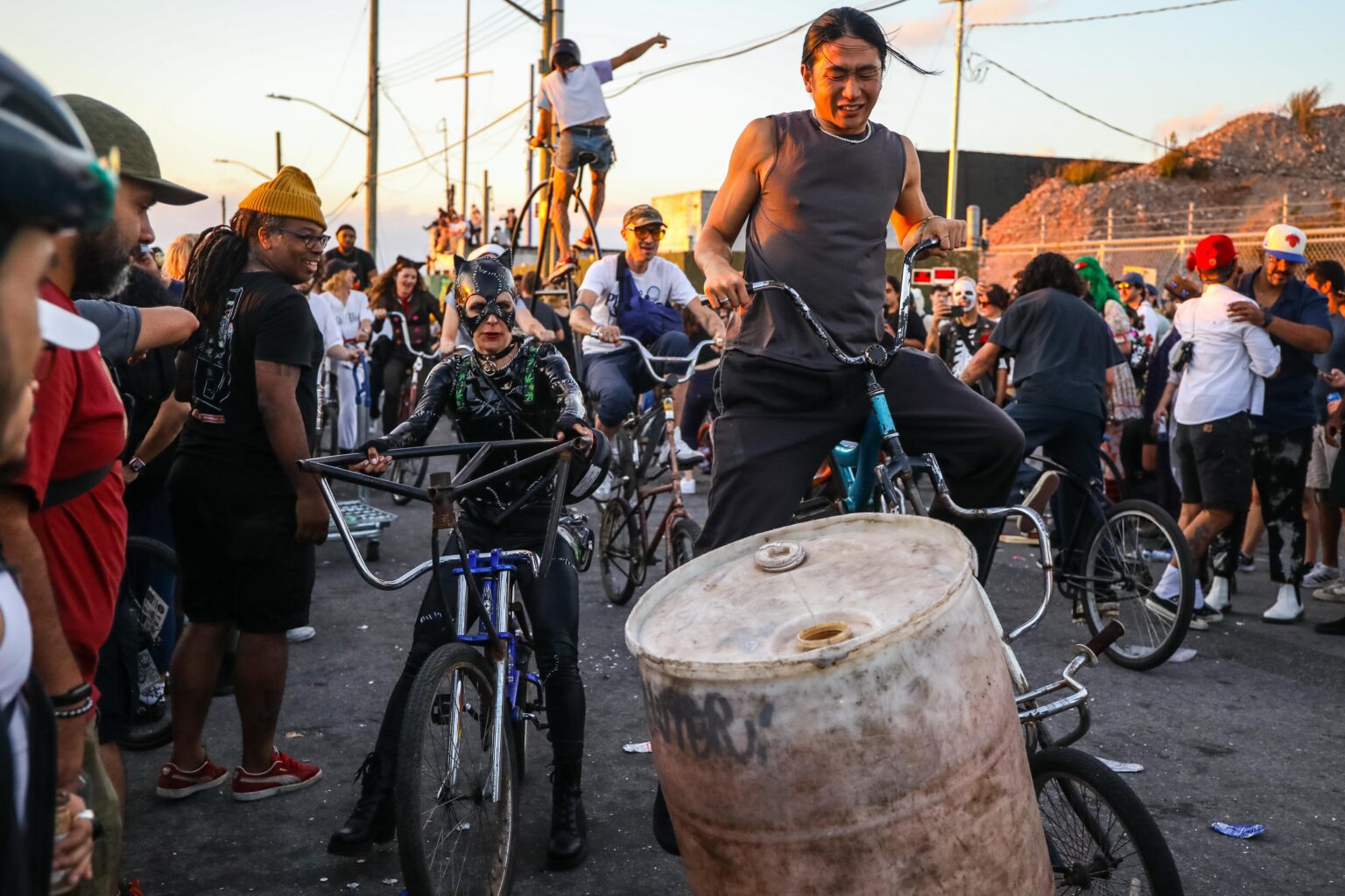 Mutant bikes, jousting and giddy mayhem: Scenes from Saturday's Bike ...