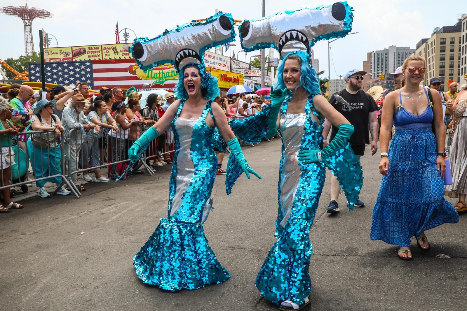 At the Mermaid Parade, scores of sexy, scary, sweaty sea creatures ...